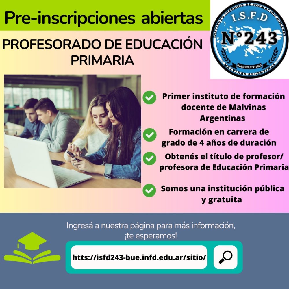 Instituto Superior De FormaciÓn Docente N°243 2024 140 Años De La